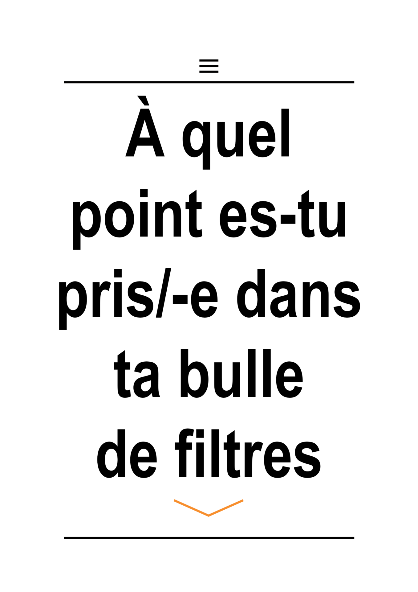 Test interactif pour la propre bulle de filtre - BEE SECURE